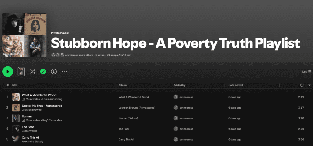 Poverty Truth playlist for newly elected MSPs/MSs | Poverty Truth Network